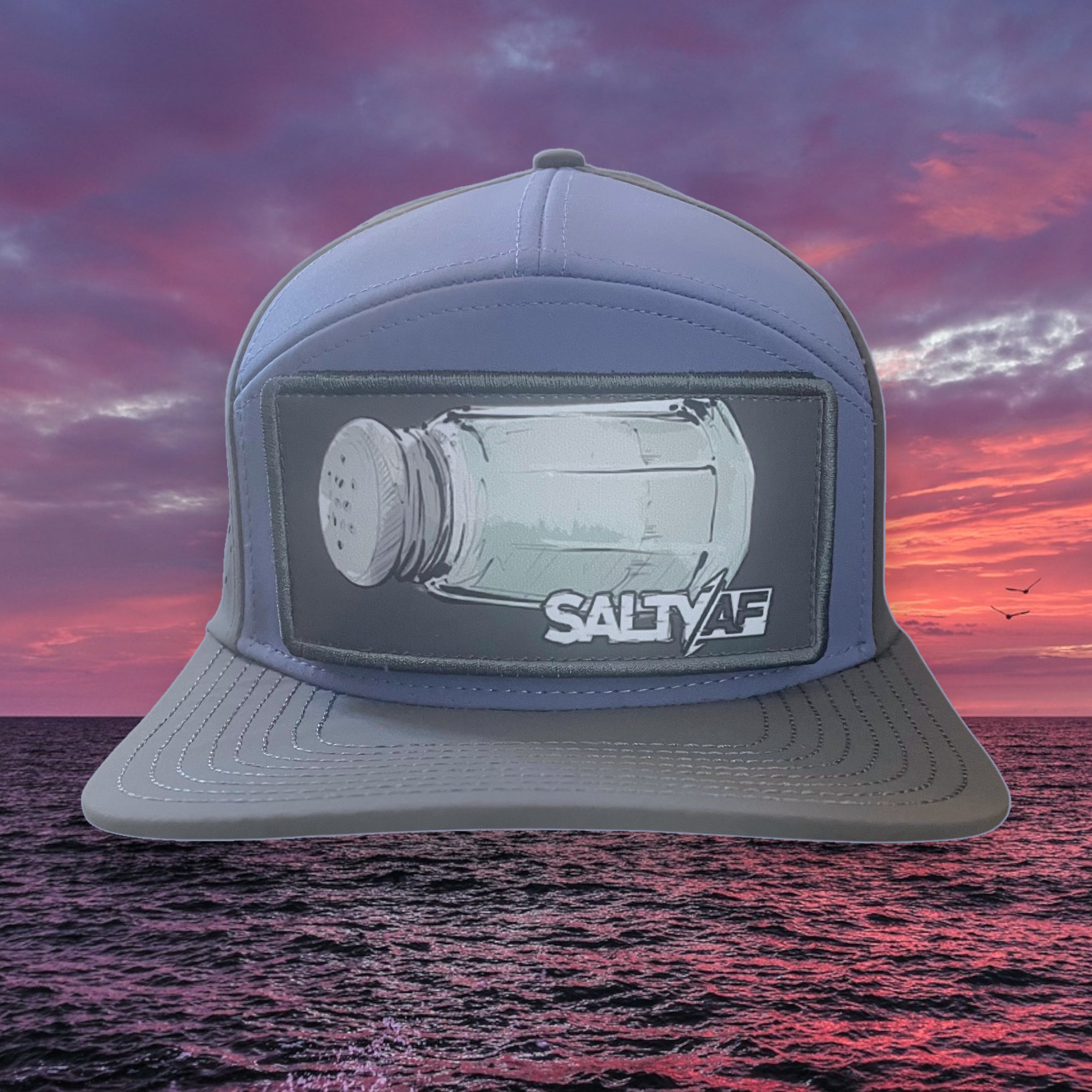 SaltyAF Elite Series Flat Brim Switchback - Slate Blue – FishyAF