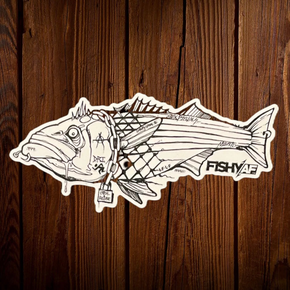 7” Punk Rock Striper Sticker – FishyAF